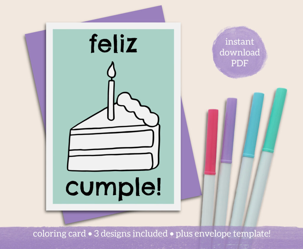Spanish Birthday Cards Printable