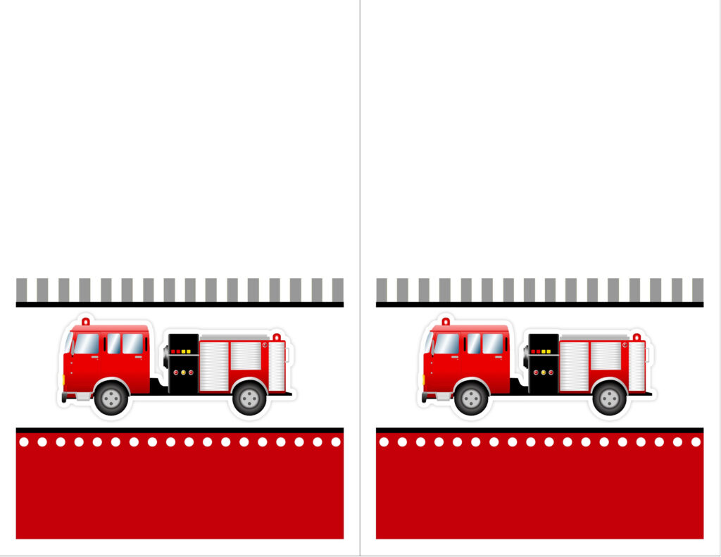 Fire Truck Birthday Card Printable – FREE Printable Birthday Cards