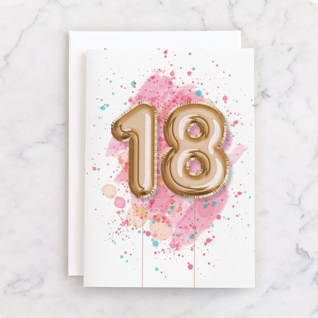 Printable 18th Birthday Card Template – FREE Printable Birthday Cards