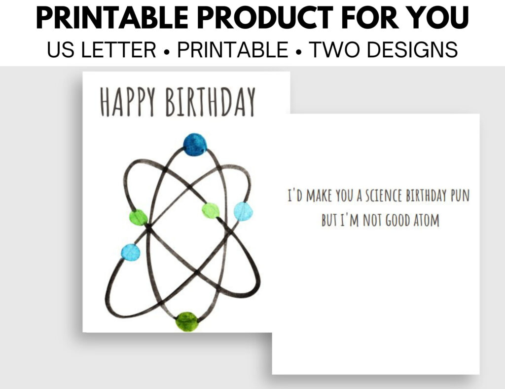 Science Birthday Cards Printable – FREE Printable Birthday Cards