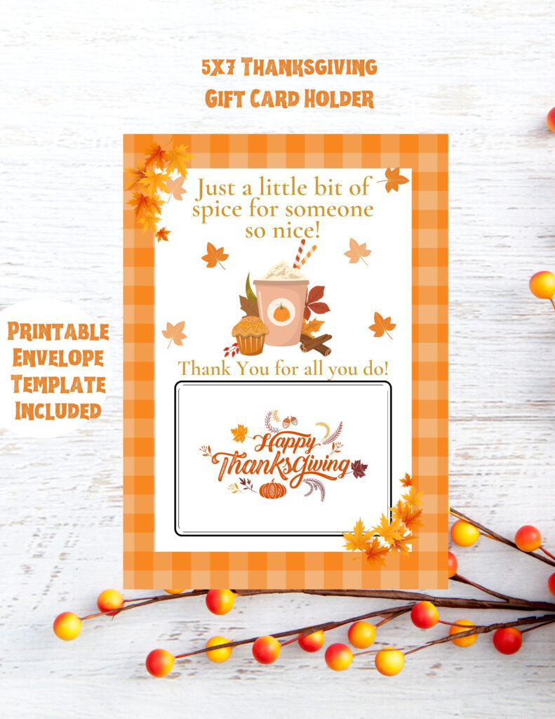Thanksgiving Gift Cards Holders