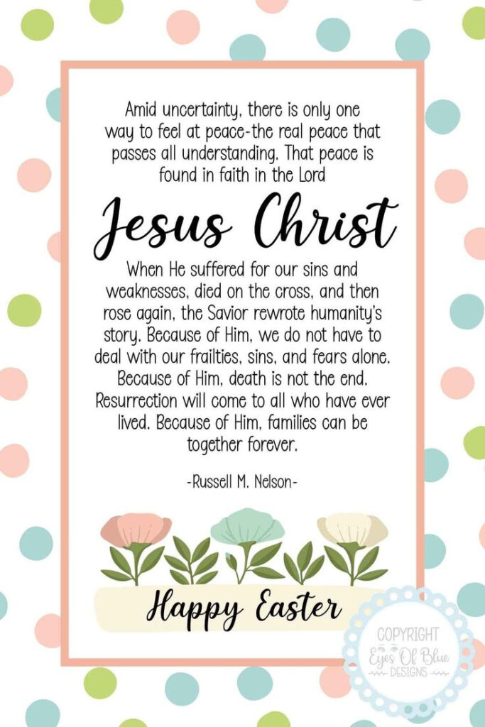 Easter Card Printable LDS – FREE Printable Birthday Cards
