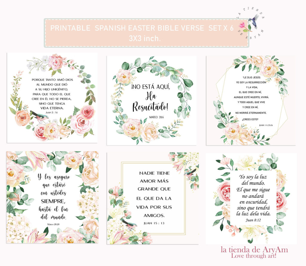 Easter Card Printable LDS Spanish